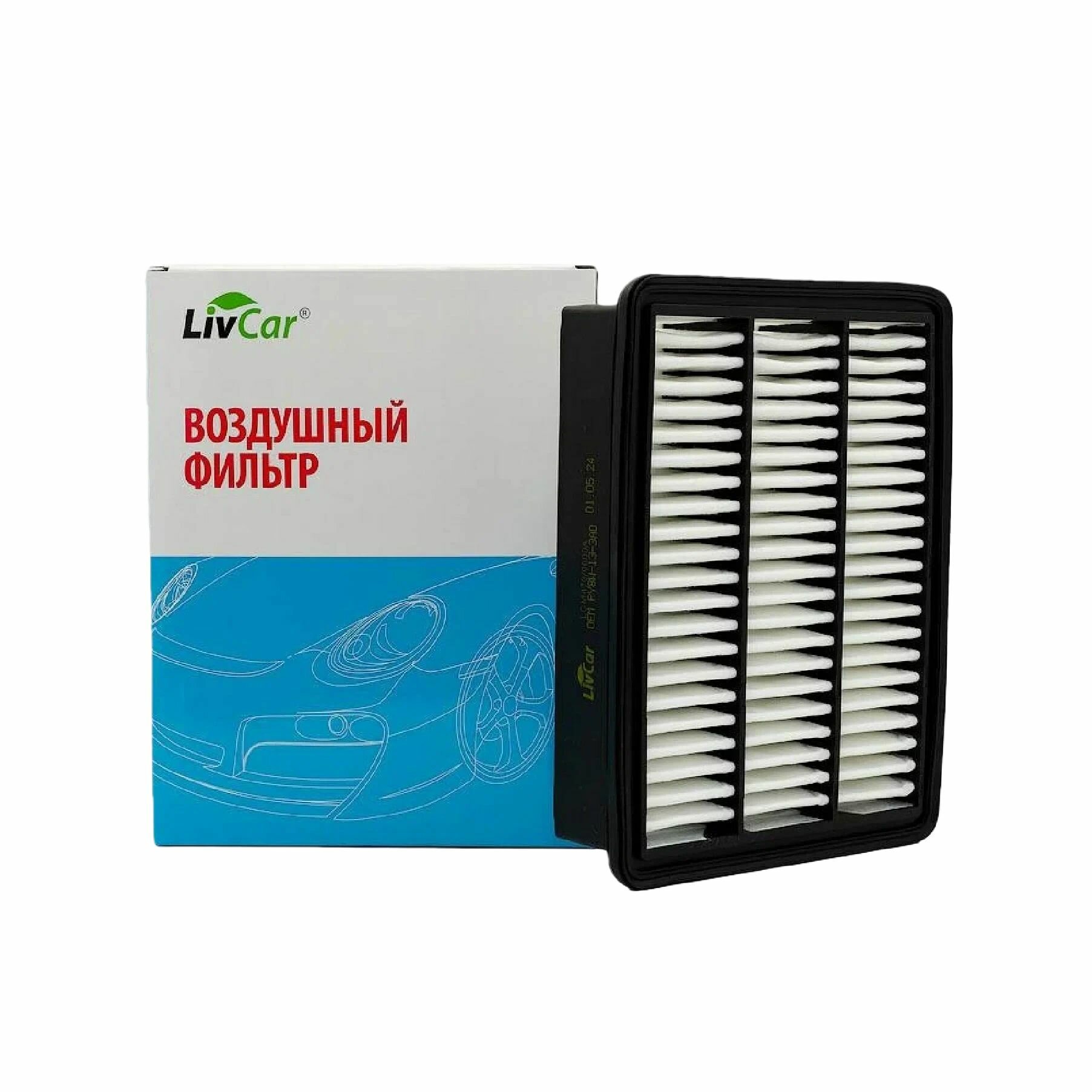 Воздушный фильтр LIVCAR LCM479/0000A Mazda Atenza, Mazda 6 Gj2ap, Gj2fp, Axela, Mazda 3 Bm2fp, Bm2fs, Cx-5 Ke2, Kf2 2.2 SkyactIV-D, Cx-8 Kg2p, Kg5p, Cx-9 2.5 T Tc