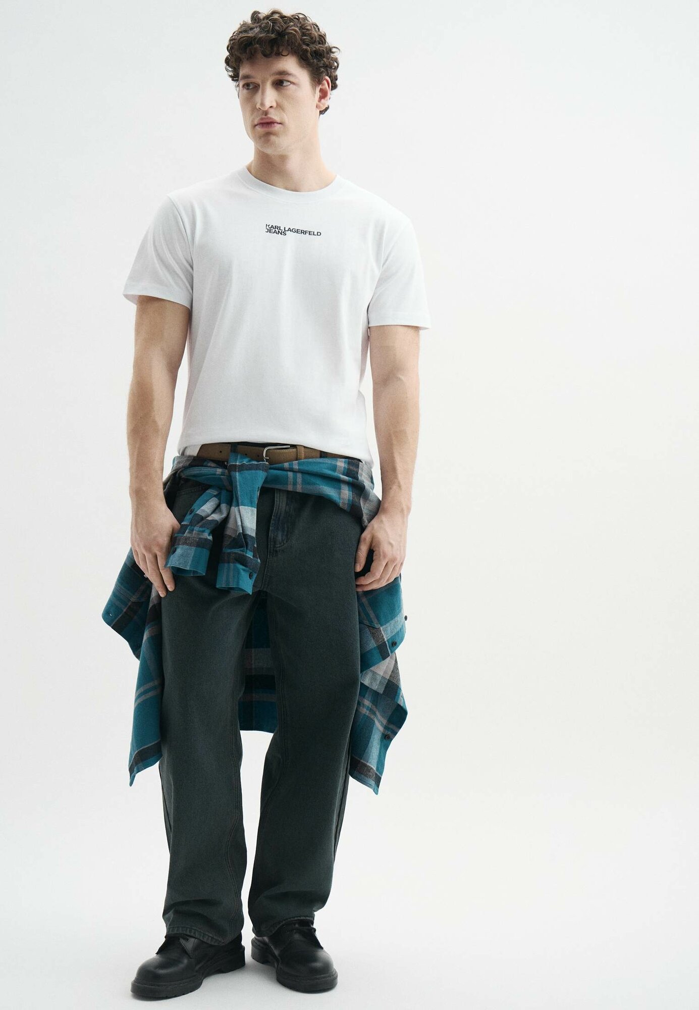 Футболка KARL LAGERFELD JEANS, 1 шт., размер M, белый — фото 1