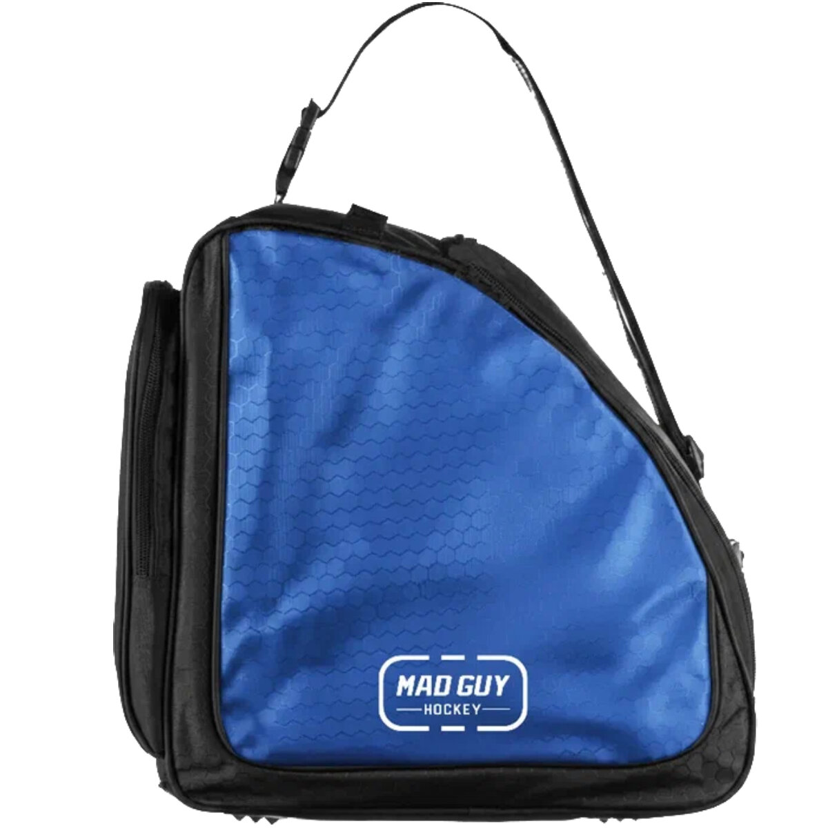Сумка для коньков Mad Guy Lux черная/синяя, нейлон, плечевой ремень