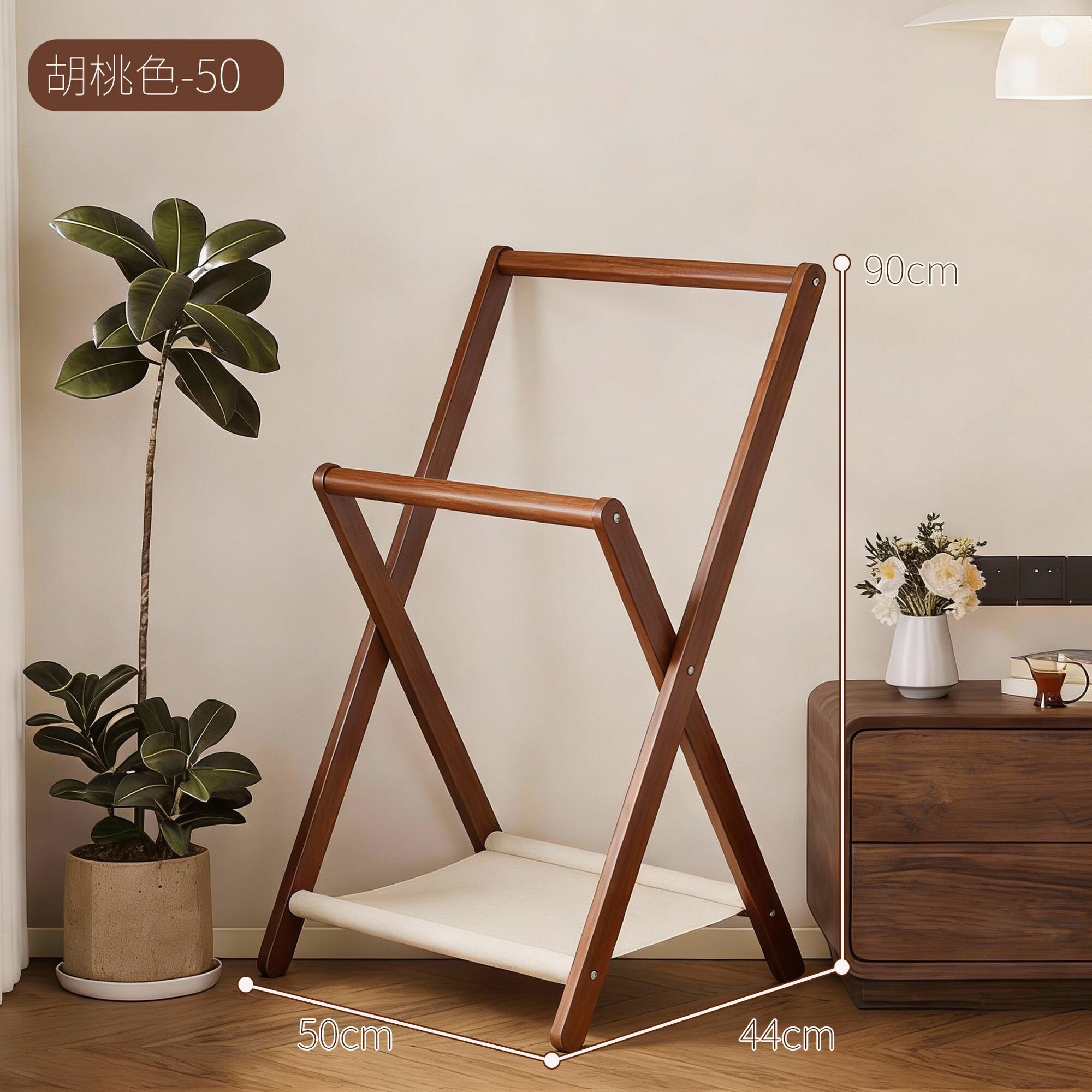 Напольная складная вешалка для одежды у кровати, временное хранение одежды в маленькой квартире, ночная вешалка в скандинавском стиле