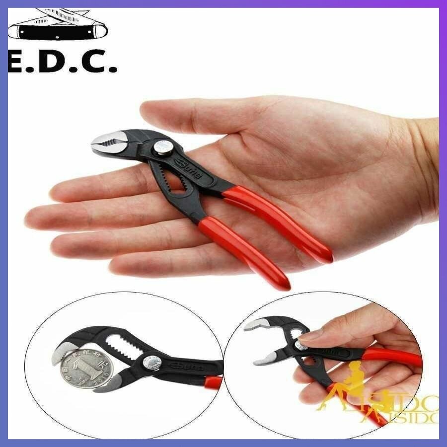 Мини - Клещи переставные 125 мм/ 5", одноручные высокоточные ,13-ступенчатая регулируемая