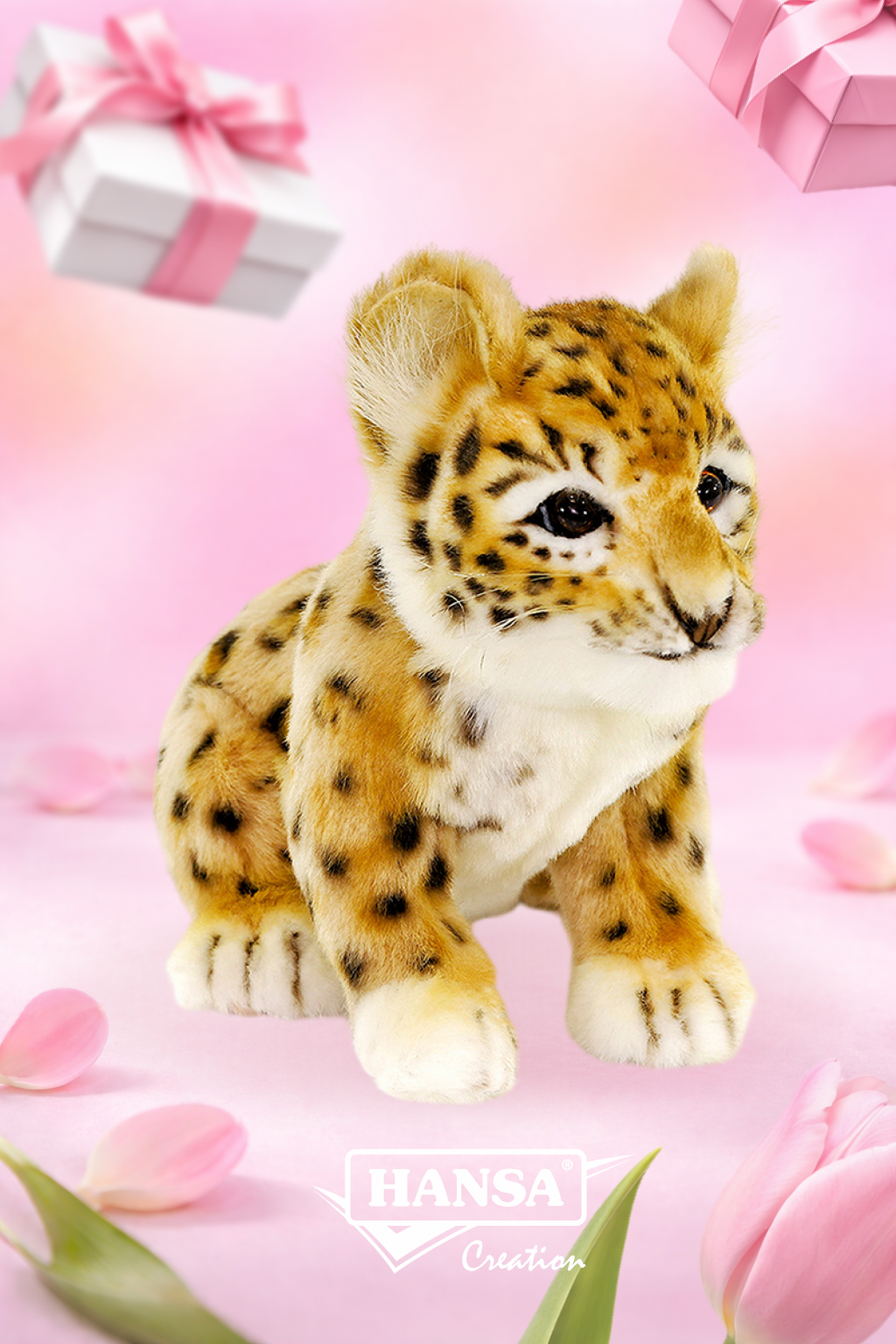 Реалистичная мягкая игрушка Hansa Creation, 7297 Детеныш леопарда, 25 см