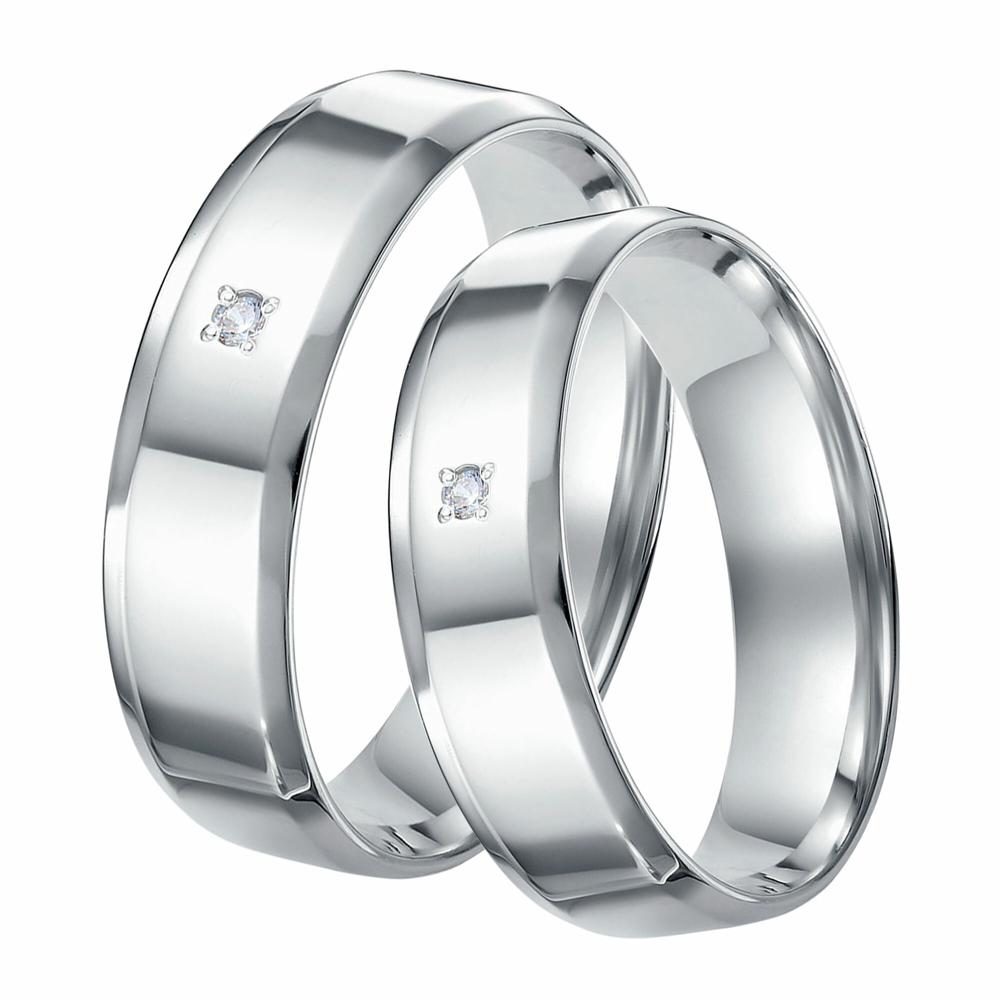 Кольцо, серебро, 925 проба, родирование, фианит