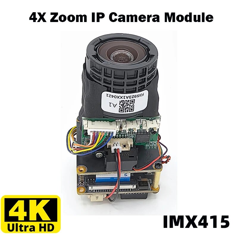 CCTV Security 4-кратный моторизованный зум с автофокусом 4K IP-камера, модуль платы 8,0 МП IMX415 RTSP, веб-камера HD, электрический варифокальный объектив