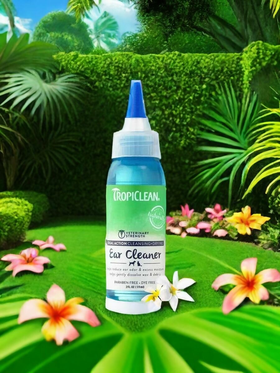 TropiClean TROP-DAEAR Очиститель ушей двойного действия для домашних животных, 59 мл-CJX2