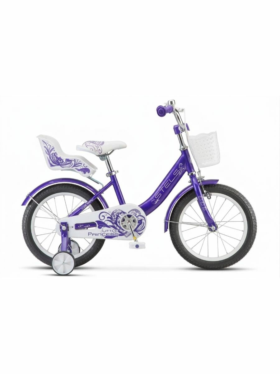 Велосипед детский для девочек Stels 14 дюймов Little Princess фиолетовый
