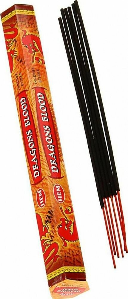 Hem Incense Sticks DRAGONS BLOOD (Благовония кровь дракона, Хем), уп. 20 палочек.