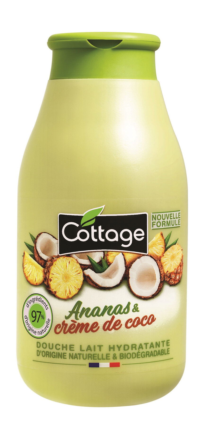 COTTAGE Молочко для душа Moisturizing Shower Milk - Pineapple & Coconut cream ананас и кокос, 250 мл