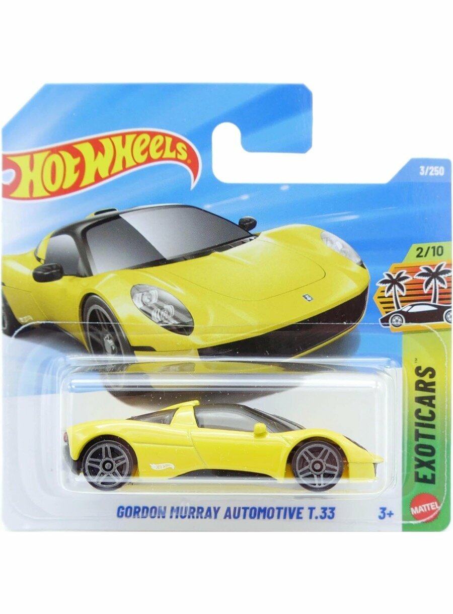 JJJ62 Hot Wheels машинка металлическая игрушка коллекционная масштабная модель Gordon Murray Automotive T.33 кейс 2026