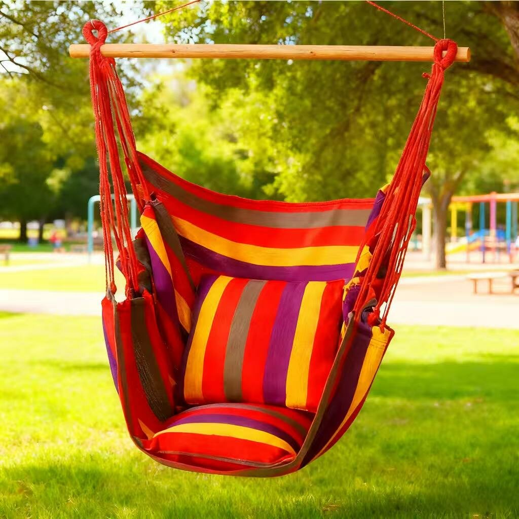 Деревянный подвесной стул-гамак на балконе общежития для взрослых, подвесные качели