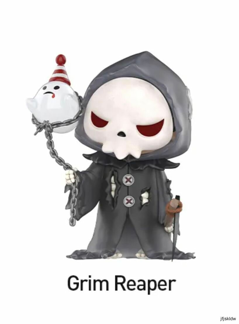 POP MART - Коллекция Hirono Monsters' Carnival Series Figure, Grim Reaper, Подарки, украшения комнат, 1 шт