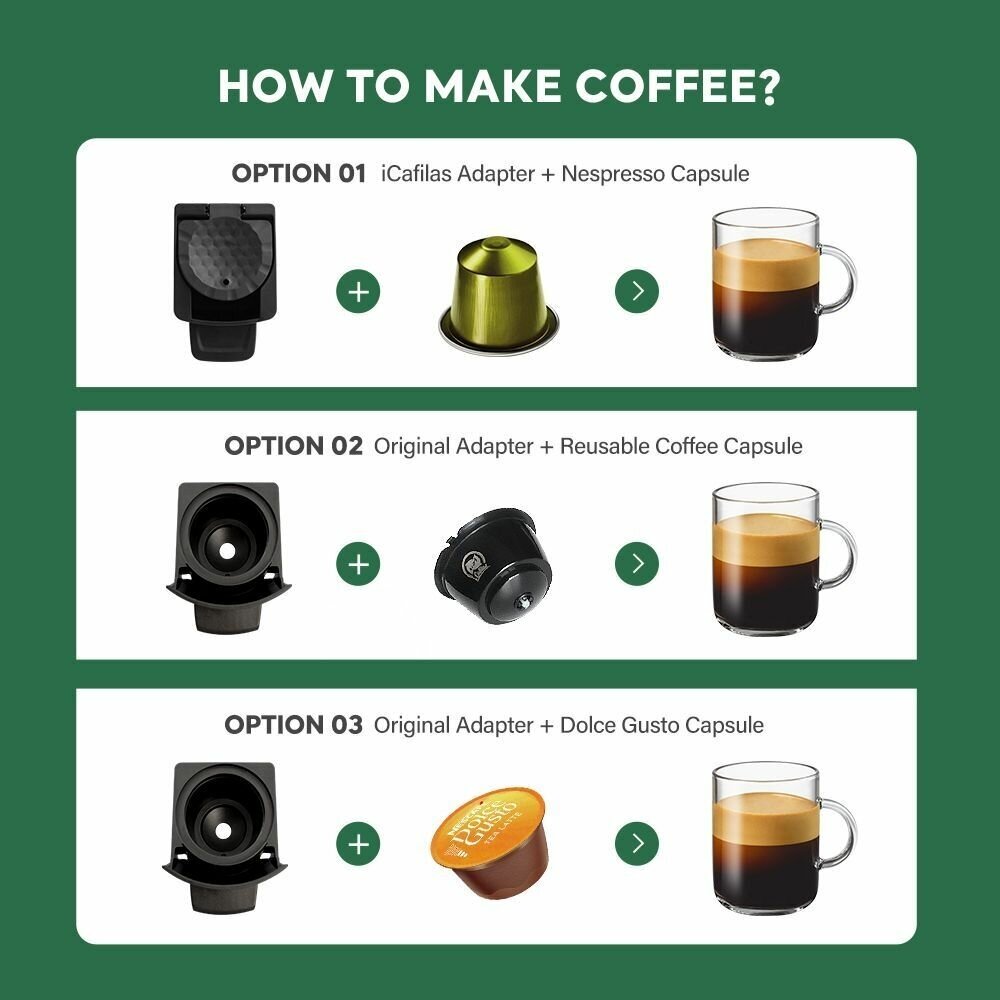 Адаптер №1 многоразовый для использования капсул Nespresso в кофемашинах Dolce Gusto