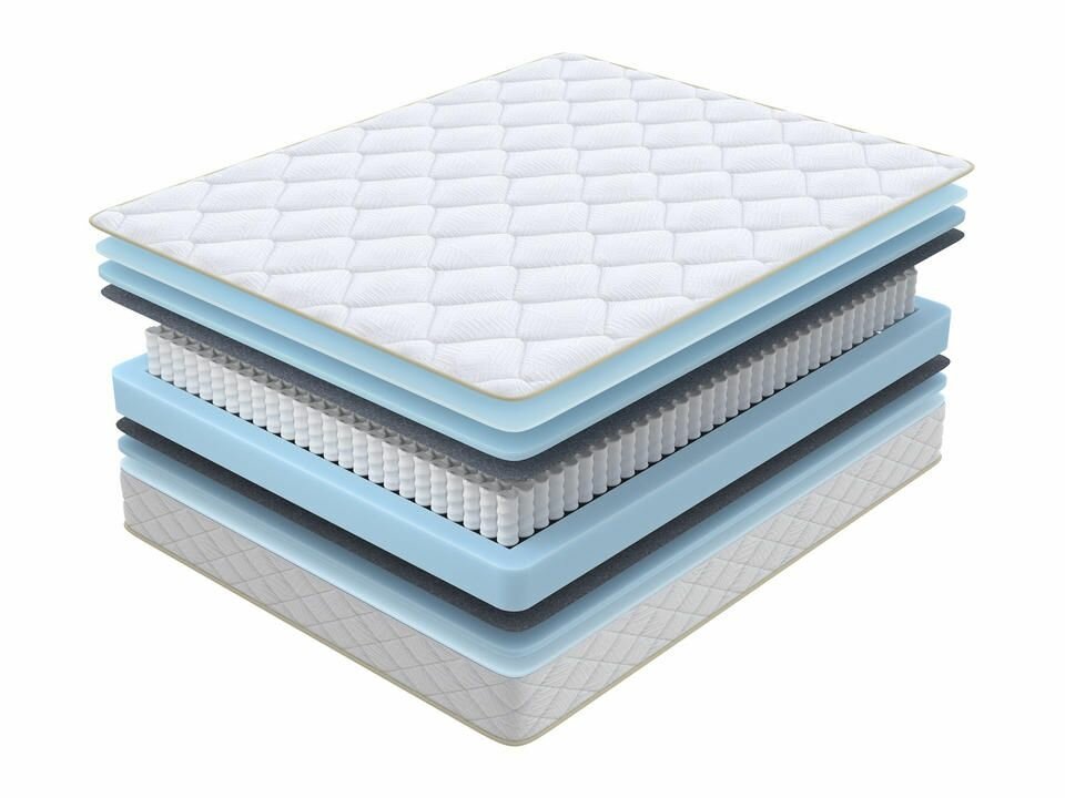 Орматек Матрас Optima S, Независимые пружины, 80х200 см, Двуспальный двусторонний анатомический матрас на кровать