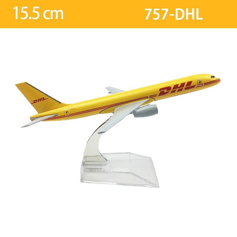 Металлическая модель самолета SOCOA B787 15 см Желтый, DHL757