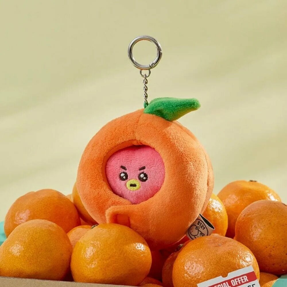 Брелок BTS BT21 Серия Апельсины плюшевая игрушка для фанатов
