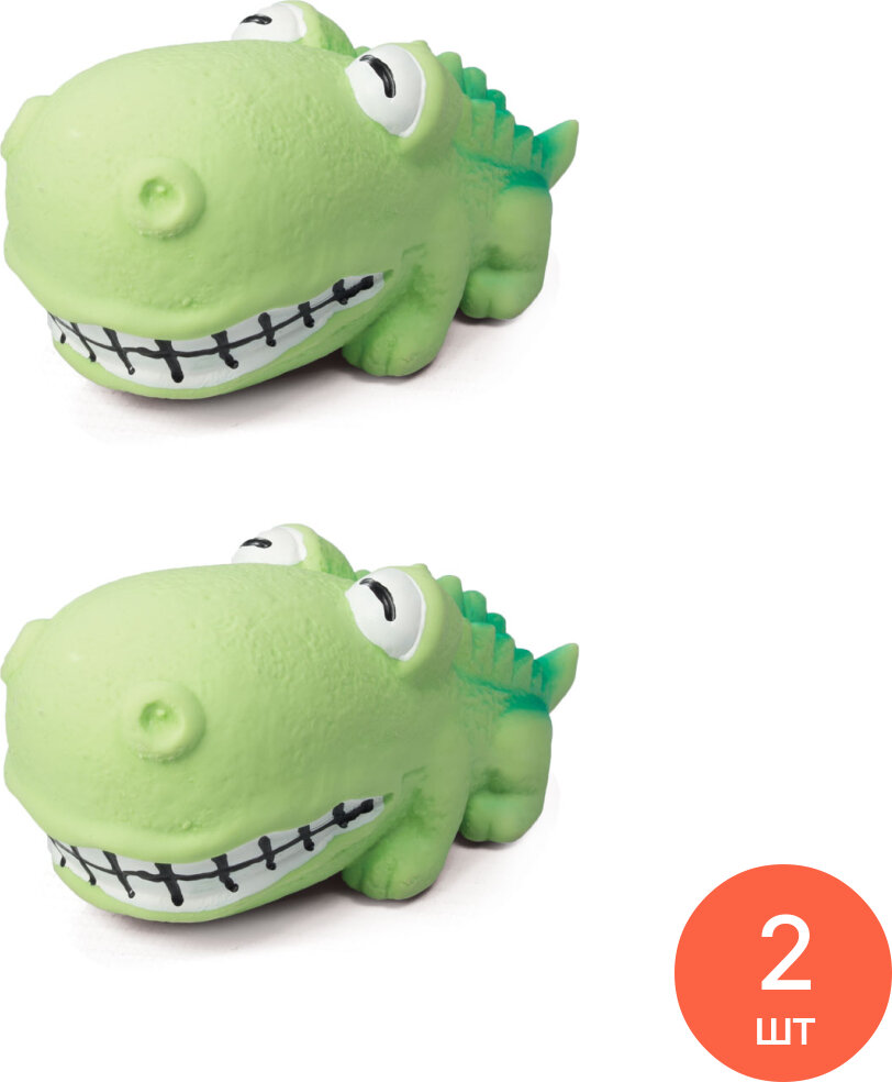 Игрушка для собак Triol / Триол Зубастик латексная, размером 9.5х4.5х4.5см / зоотовары для животных (комплект из 2 шт)