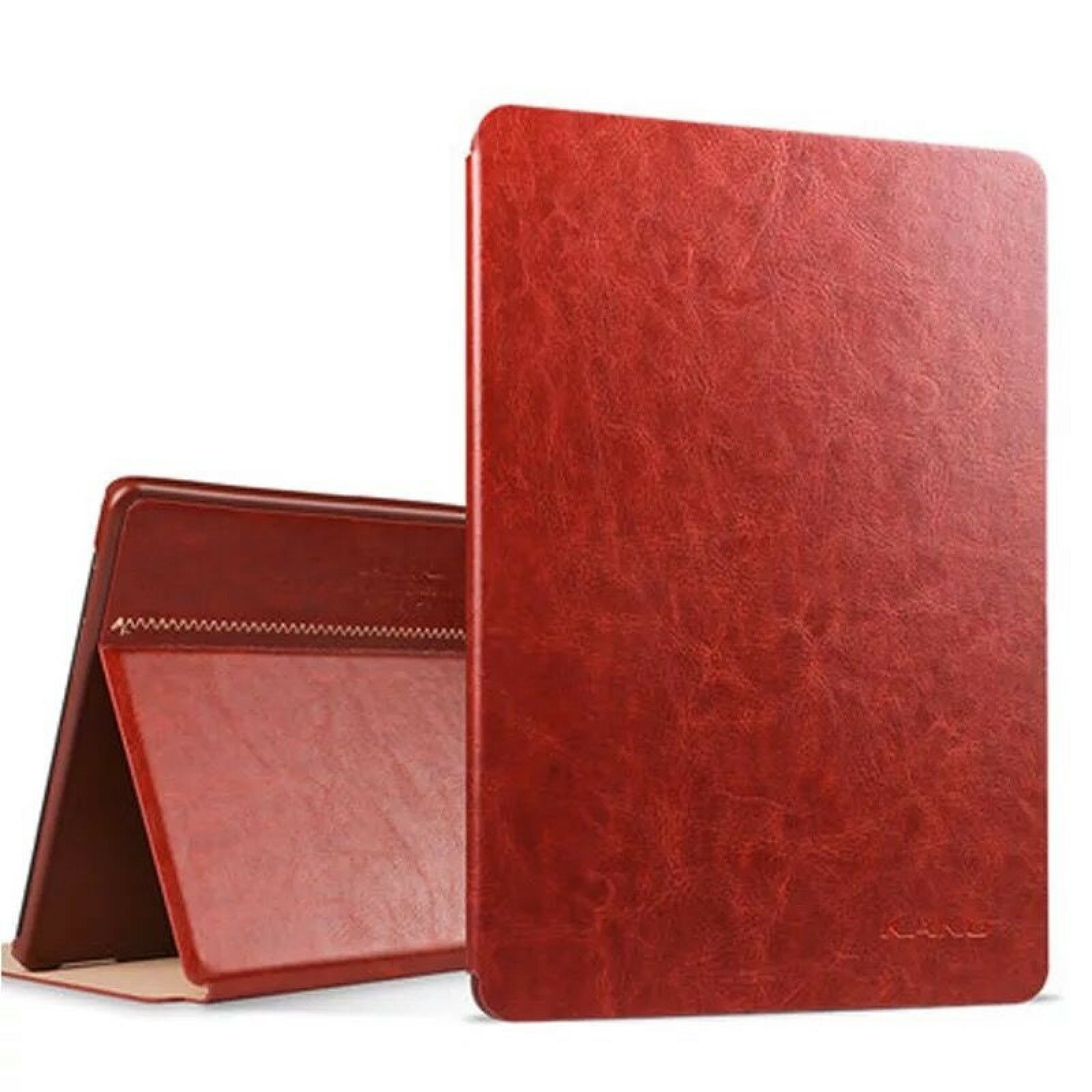 Защитный чехол-книжка MyPads для iPad mini 5 (2019) из коричневой кожи с металлической основой