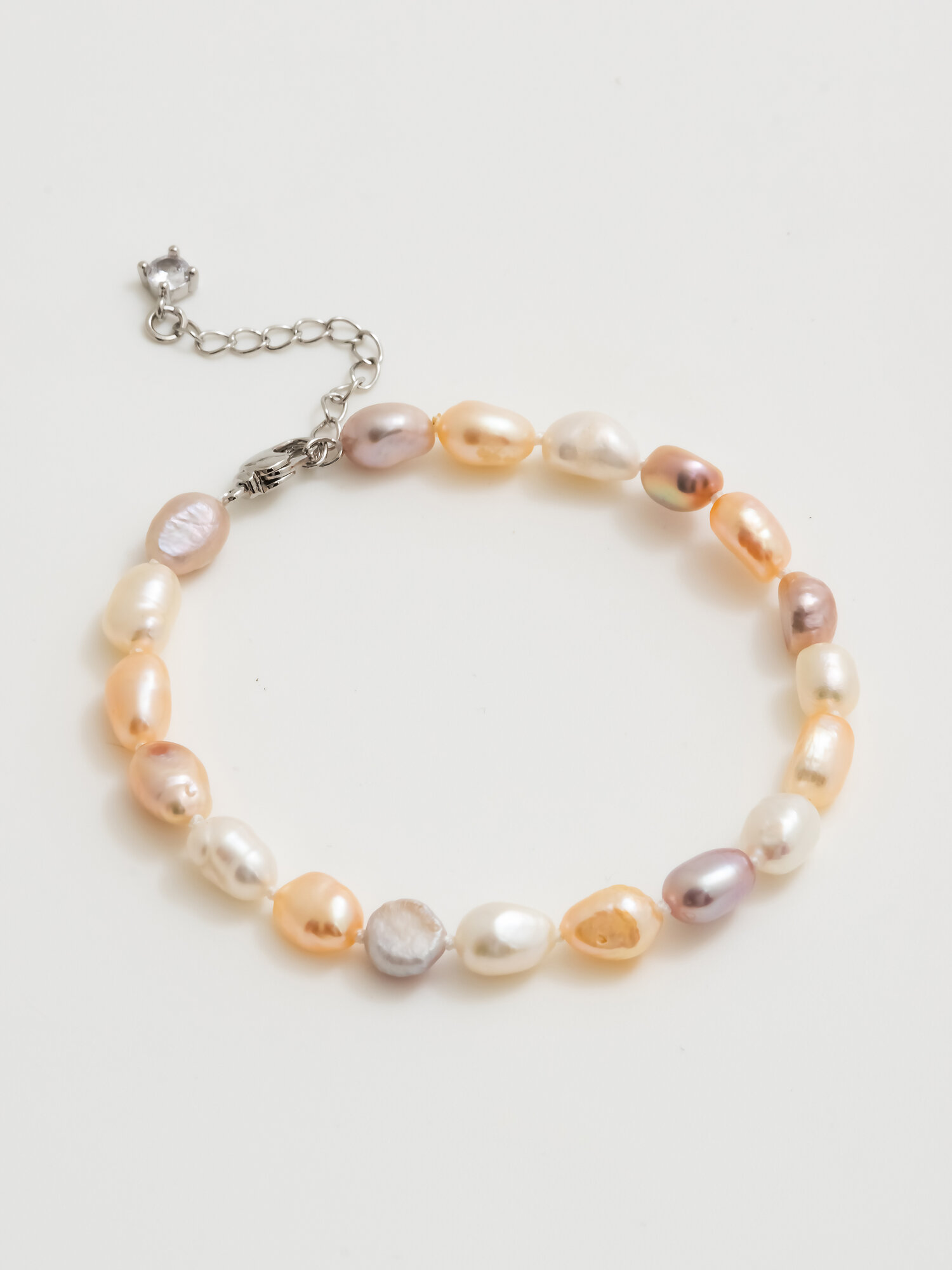 Браслет-нить, жемчуг культивированный