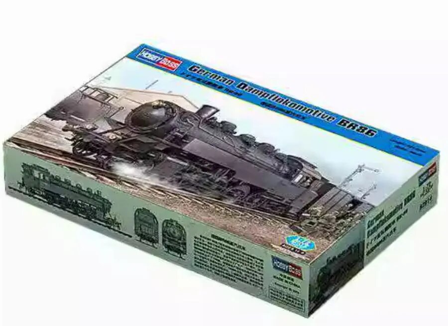 Hobby Boss 82914 Немецкий паровоз BR86 1 / 72 Военно - сборочный поезд Модель с рельсами
