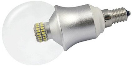 Светодиодная лампа E14 CR-DP-G60 6W Day White (Arlight, ШАР)