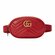 Сумка GUCCI GG Marmont, фактура плетеная, красный