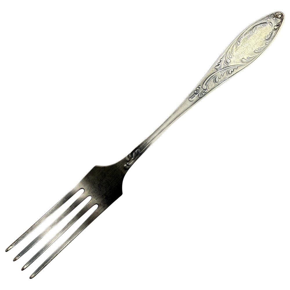 Вилка столовая "Пламя", 21 см, МНЦ, 1970-1991 гг, Оленегорский мехзавод, СССР (цена 3-30)