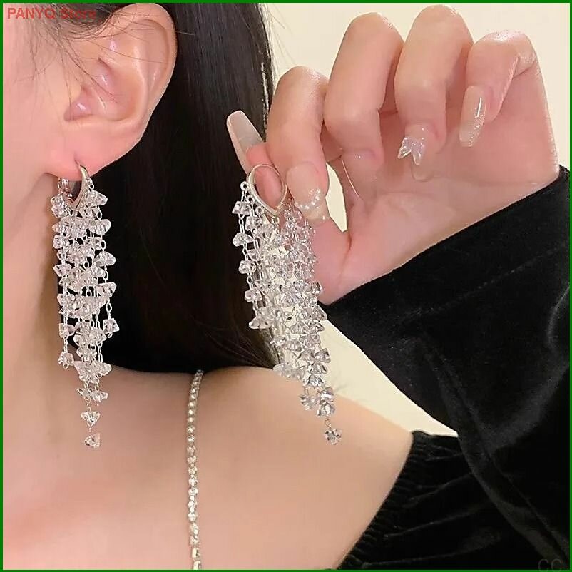 Серьги конго, искусственный камень
