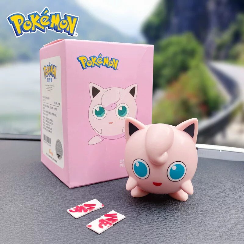 Официальная фигурка Джигглипуфа из Pokemon для автомобильной панели приборов 3D декоративная статуэтка для салона