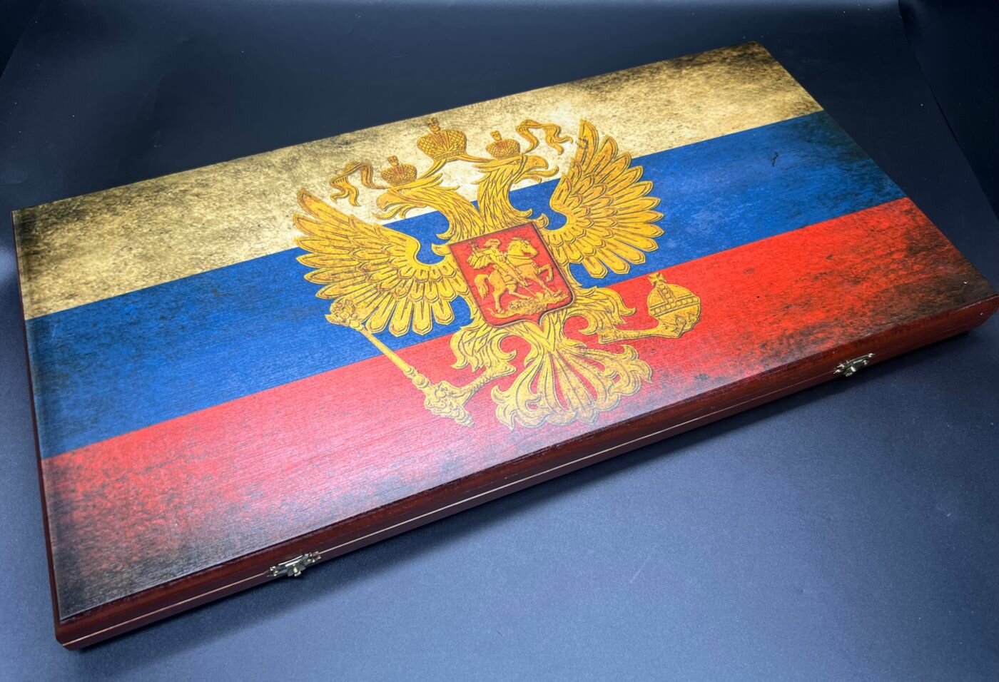 Нарды большие деревянные "Герб России", 60*60см