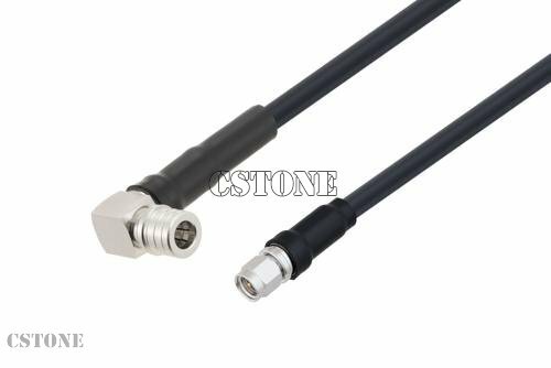 QMA штыревой угловой к SMA штыревой с низкими потерями кабель используя LMR-240-UF коаксиальный с Times Microwave компон