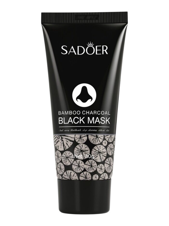 Маска для носа с бамбуковым углем против черных точек, 60 г