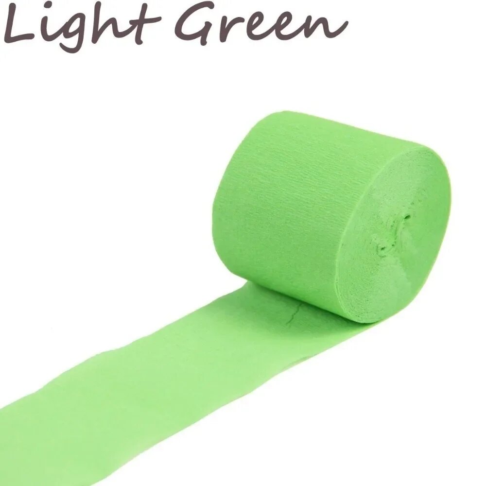 Рулон гофрированной бумаги для декора, цвет: Light Green