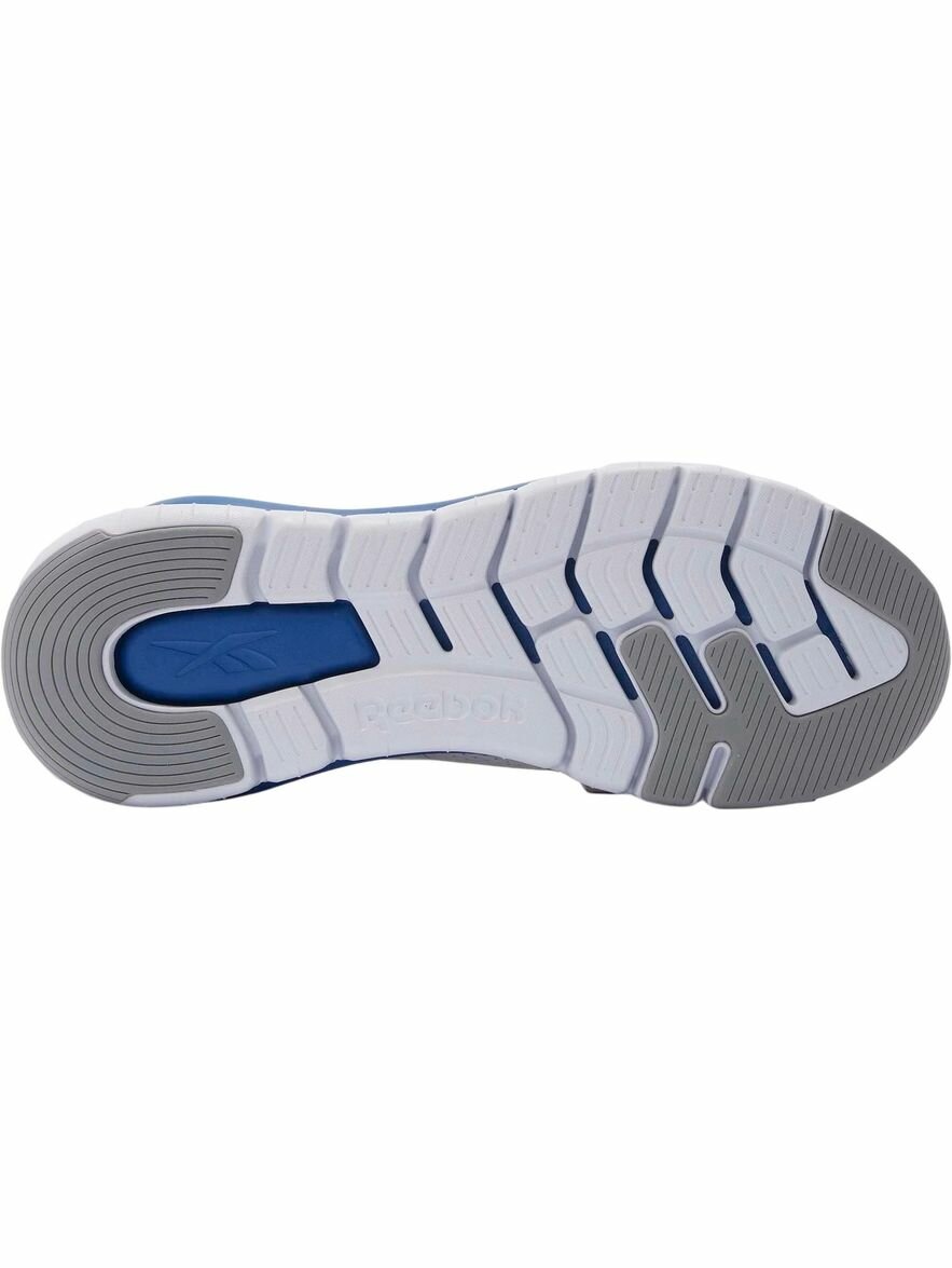 Кроссовки Reebok Flex Trainer, полнота F, размер 8 US, серый/белый/голубой — фото 1