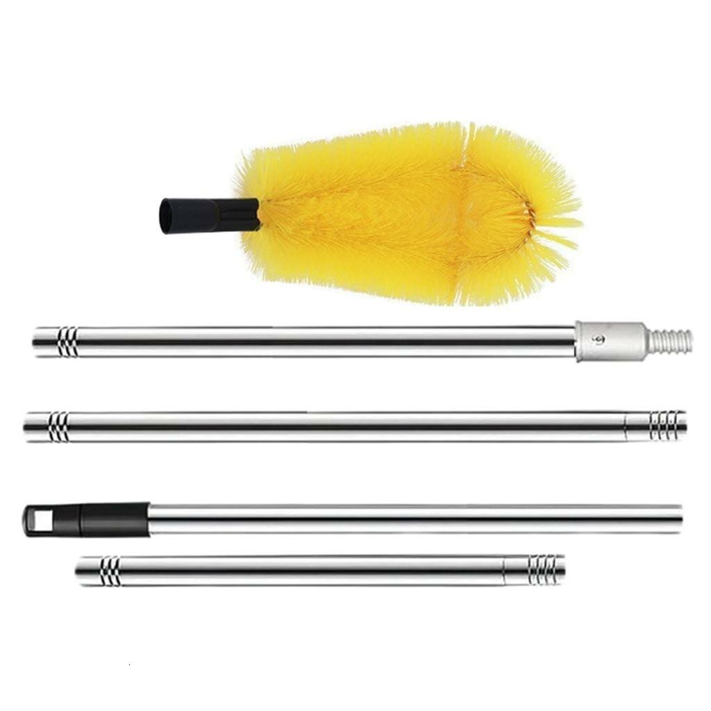 Универсальный инструмент для чистки желобов из нержавеющей стали, стержень с 4 секциями