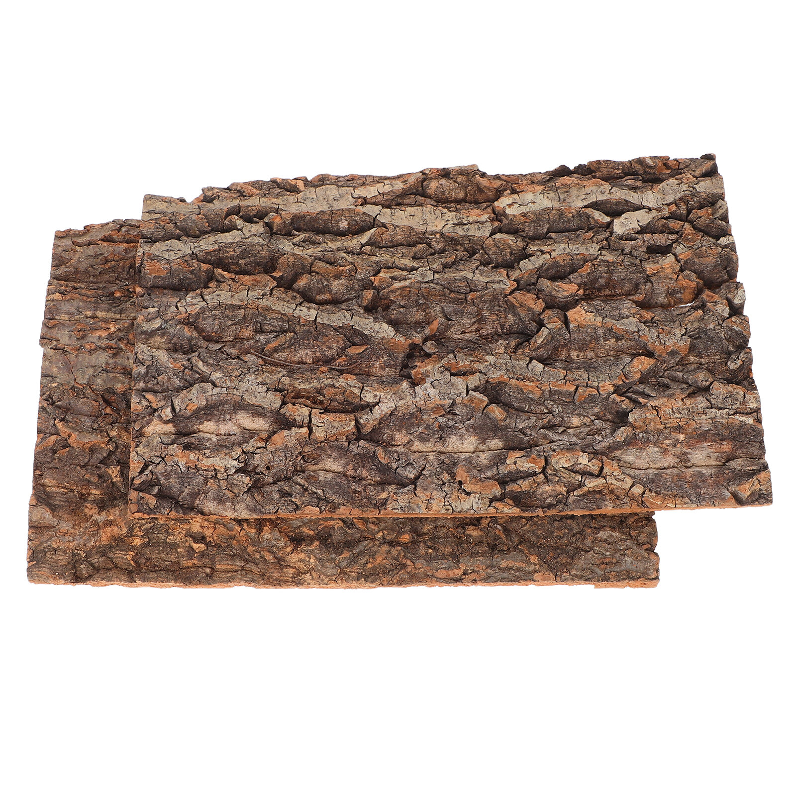 Террариум из коры шампанского, ландшафтный террариум, для ящерицы, тарантула «Огненная роза», с укрытиями и лазом, 2 части (кора шампанского, 30*20 см) (вес варьируется в зависимости от типа натуральной древесины).