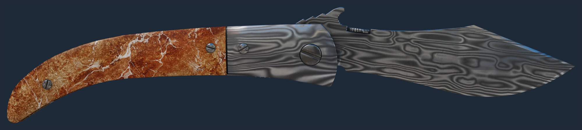 Наваха | Дамасская сталь (Поношенное) Скины CS2 с быстрой автовыдачей steam trade