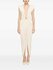 Комбинезон Nissa Ruched jumpsuit, размер 36, бежевый/белый