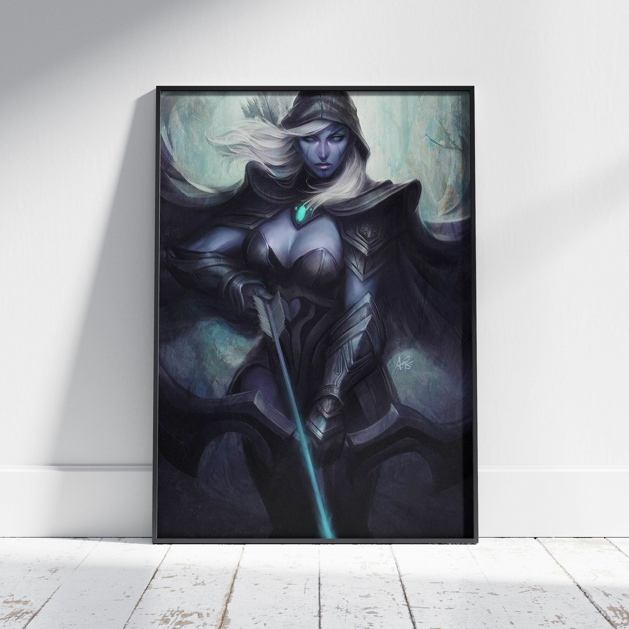 Плакат на стену для интерьера Dota 2 (Drow Ranger 4) - Постер по игре формата A4 (21х30 см)