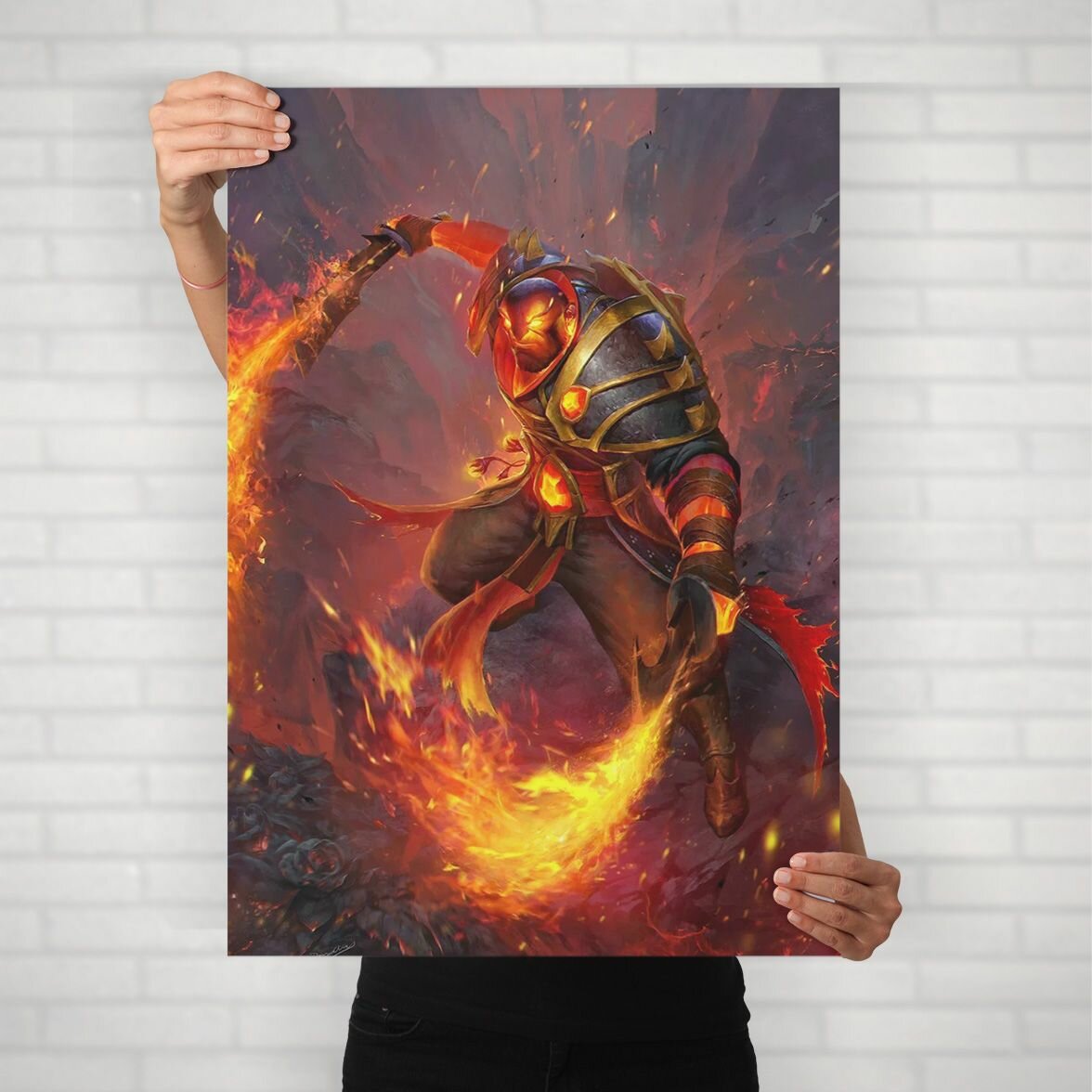 Плакат на стену для интерьера Dota 2 (Ember Spirit 4) - Постер по игре формата A2 (42х60 см)