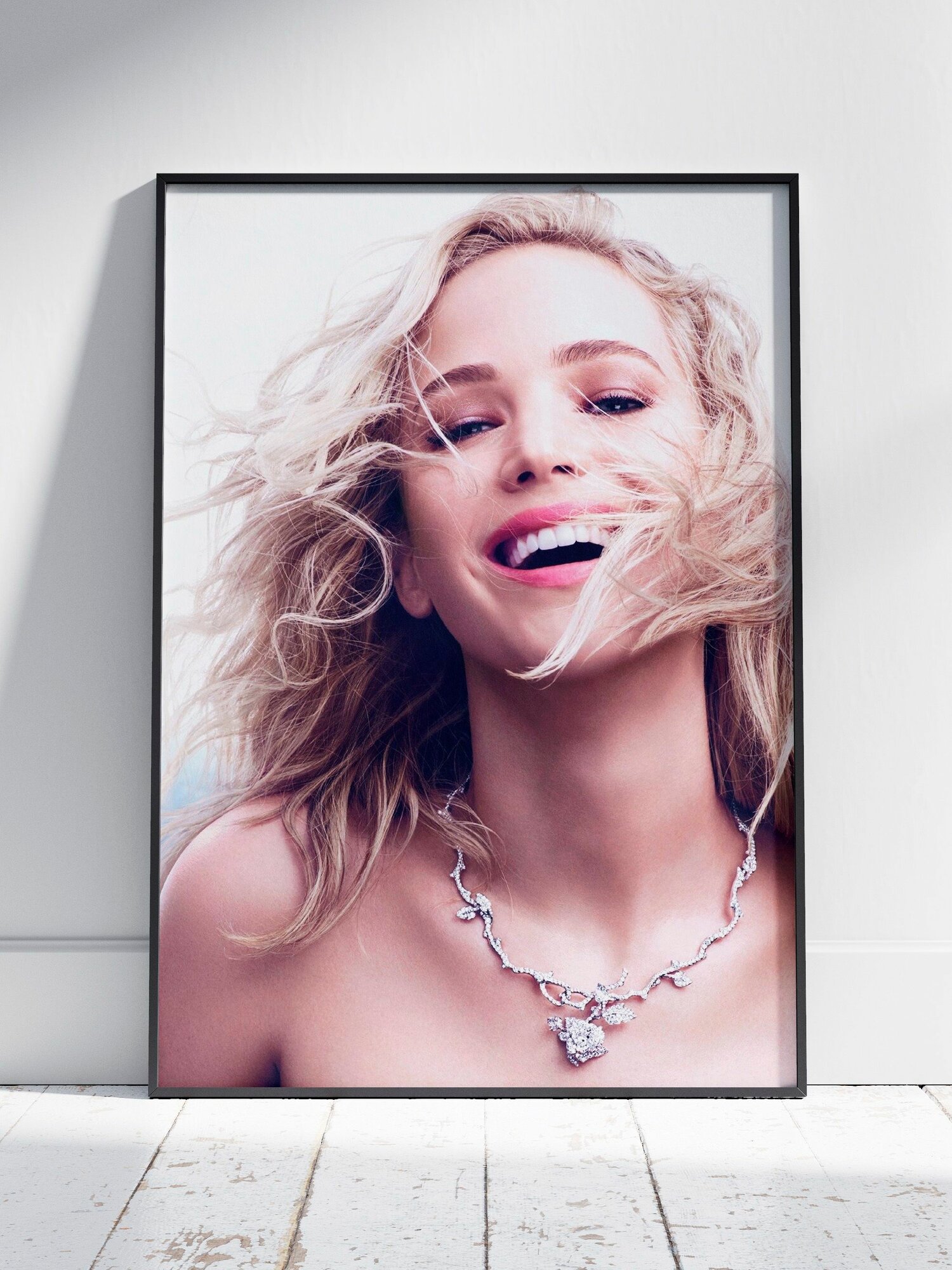Плакат на стену для интерьера Дженнифер Лоуренс (Jennifer Lawrence 12) - Постер по актеру фильма, кино, сериала формата A4 (21x30 см)