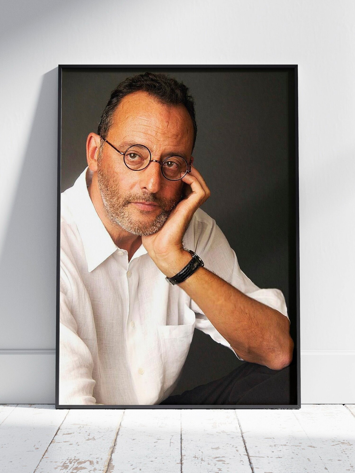 Плакат на стену для интерьера Жан Рено (Jean Reno 11) - Постер по актеру фильма, кино, сериала формата A4 (21x30 см)