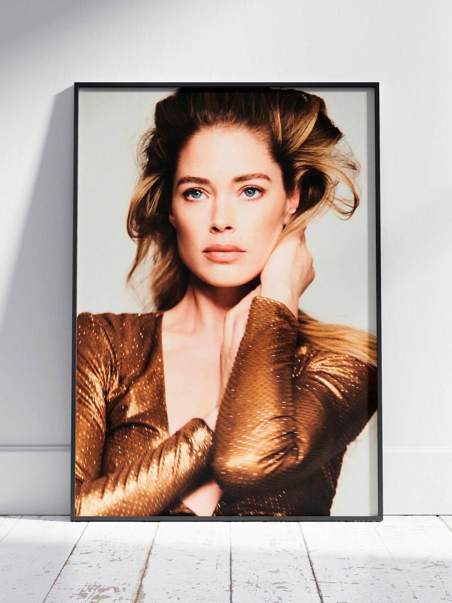 Плакат на стену для интерьера Даутцен Крёз (Doutzen Kroes 26) - Постер по модели, бренду и моде формата A4 (21x30 см)