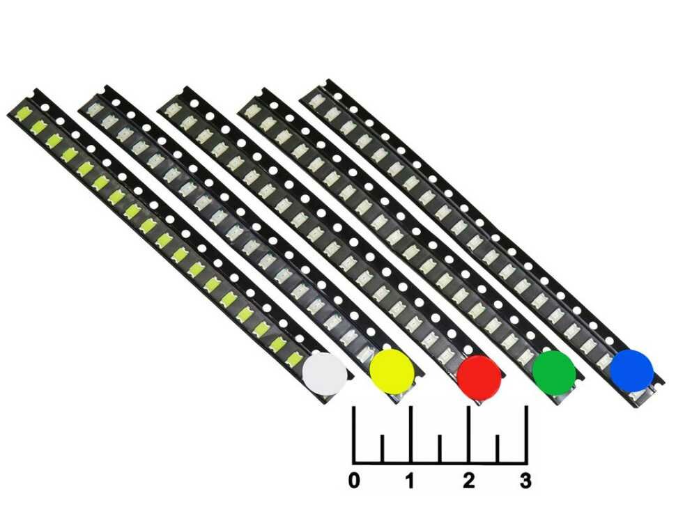 Светодиоды в ассортименте LED 1206 (100 штук)