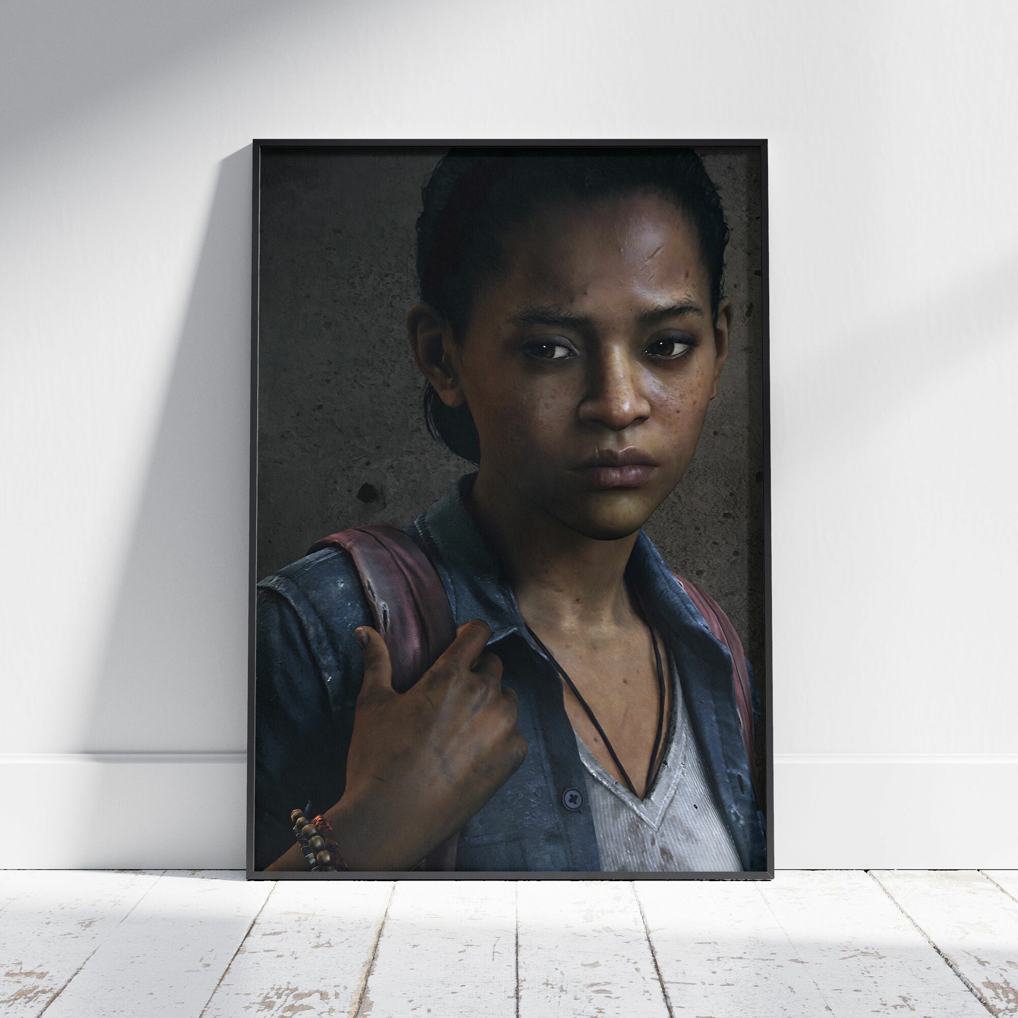 Плакат на стену для интерьера The Last of Us (Сэм) - Постер по игре формата А3 (30x42 см)