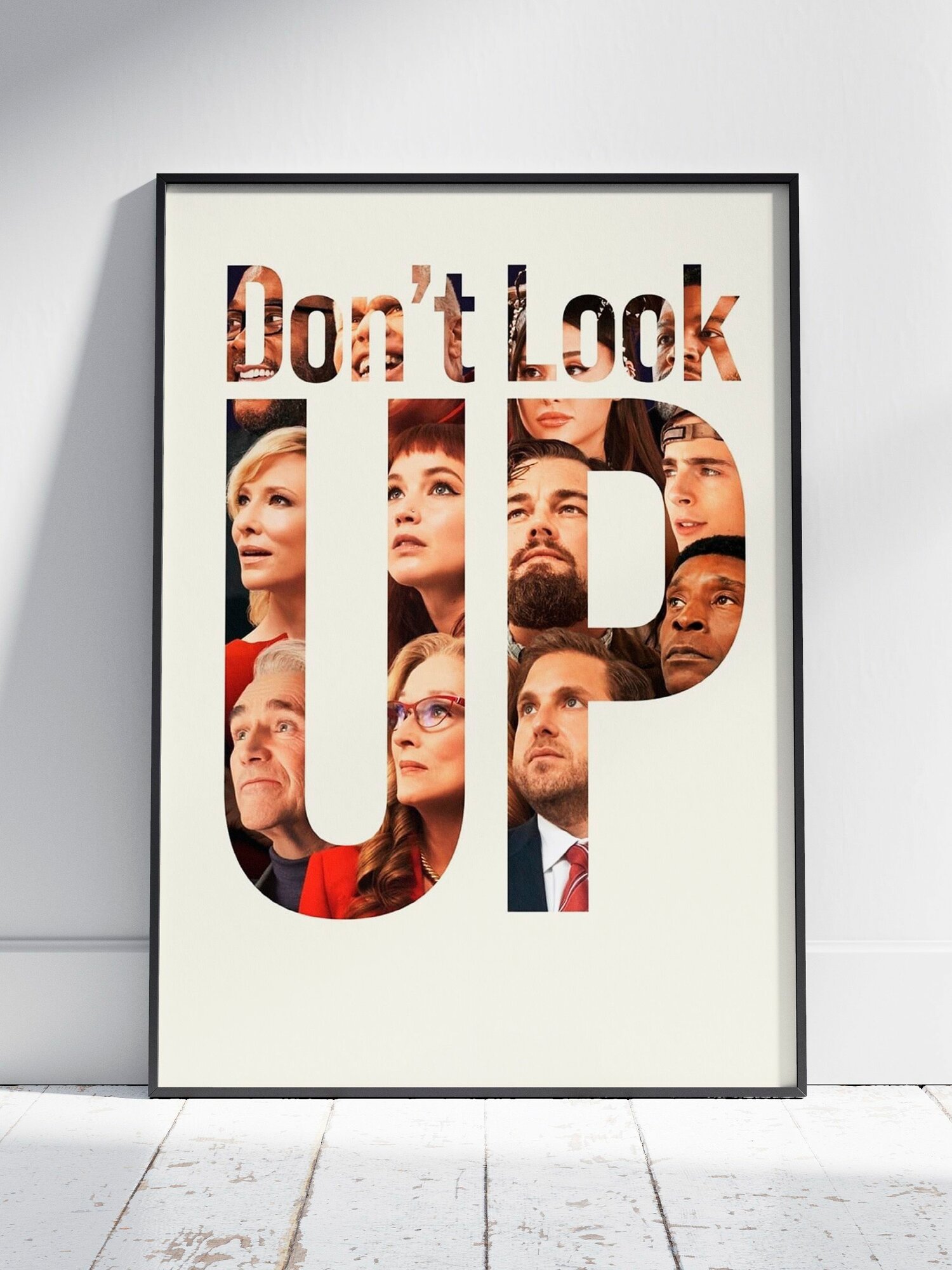 Плакат на стену для интерьера Не смотрите наверх (Don't Look Up 3) - Постер по фильму и кино формата A4 (21x30 см)