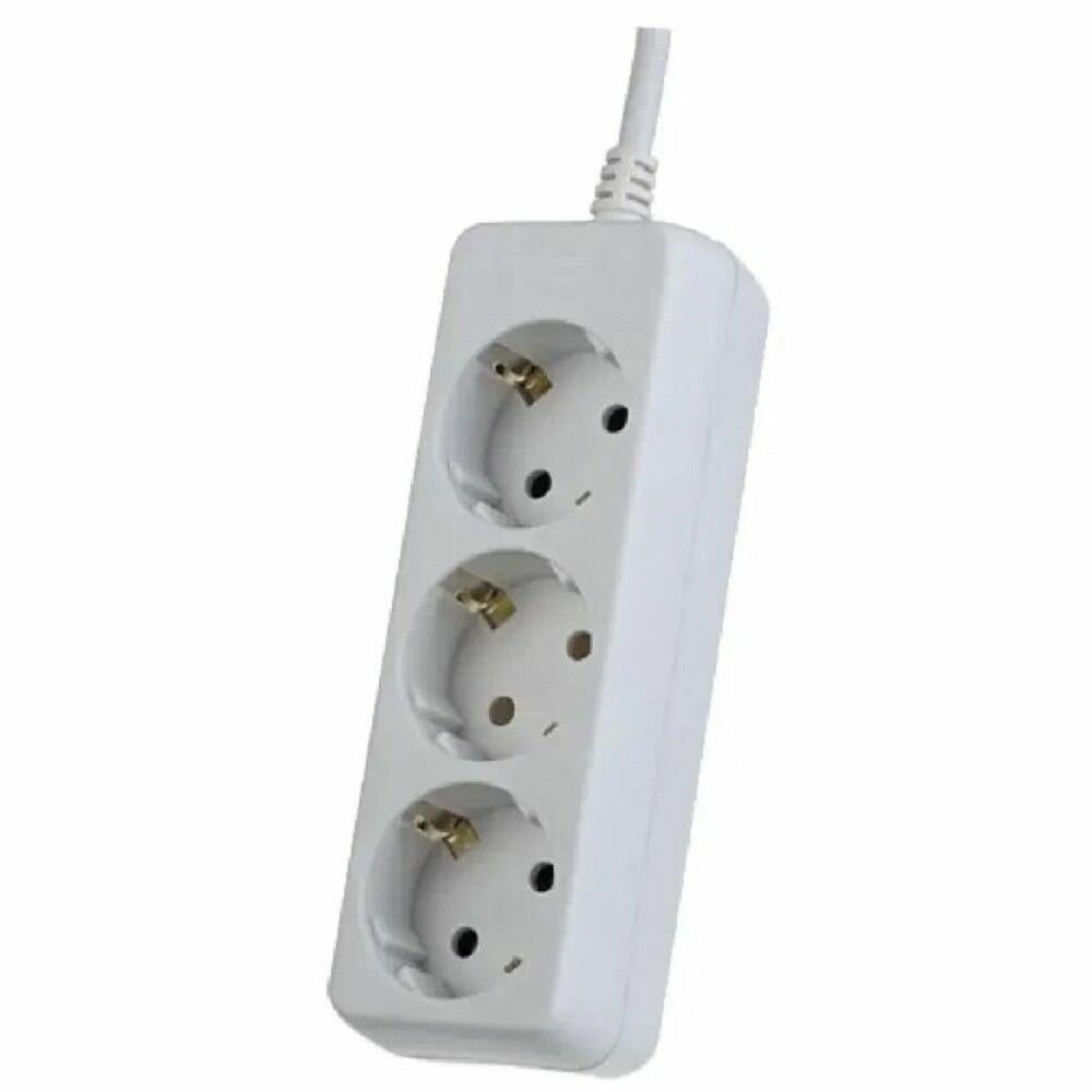 Perfeo Сетевые фильтры Сетевой удлинитель с заземлением "POWERMATE", PF A4688 5,0м, 3 розетки, белый PF - PE - 3 5,0 - W