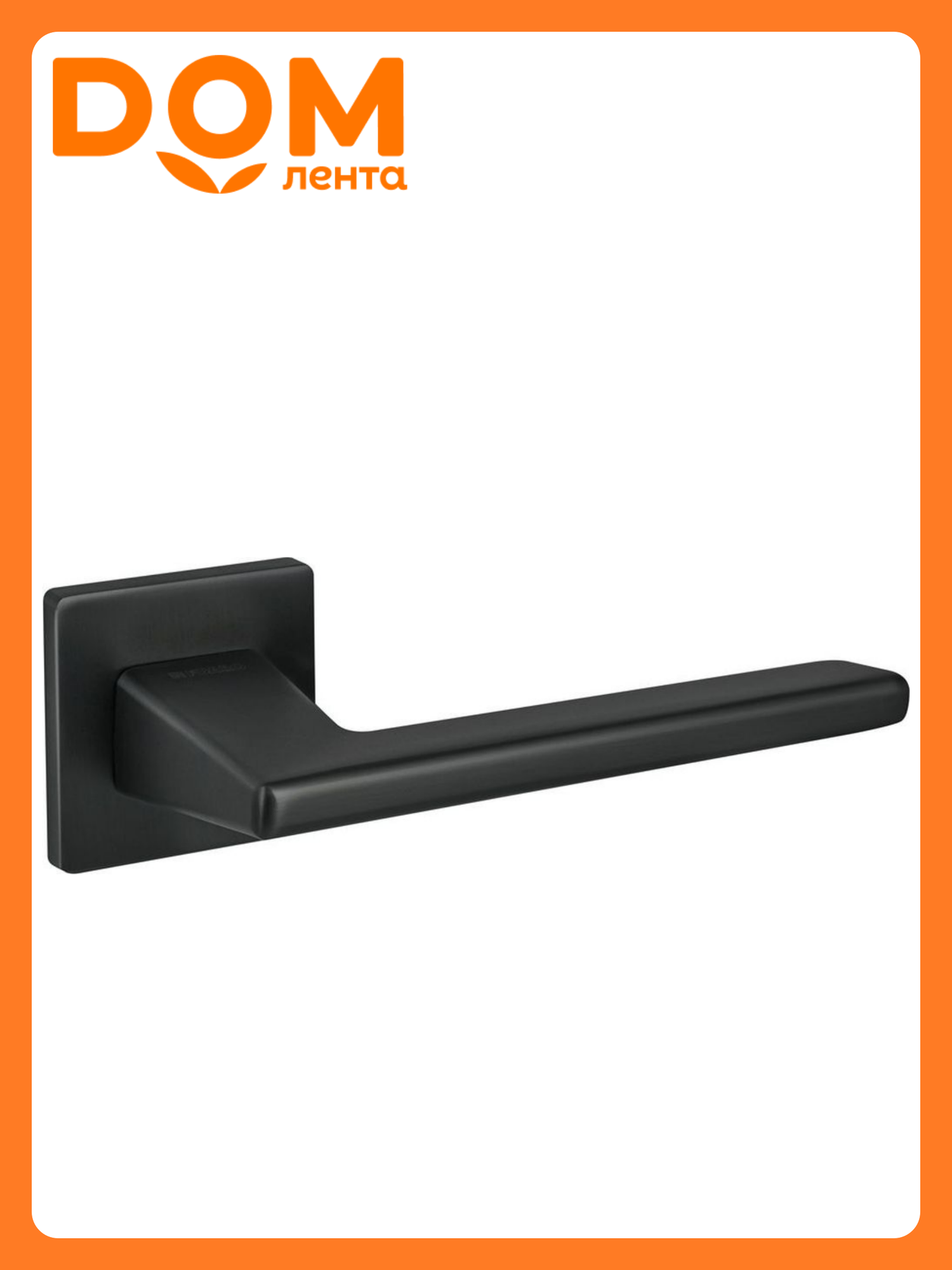 Дверная ручка раздельная K. SL52. PRIME (PRIME SL) BL-24 черный