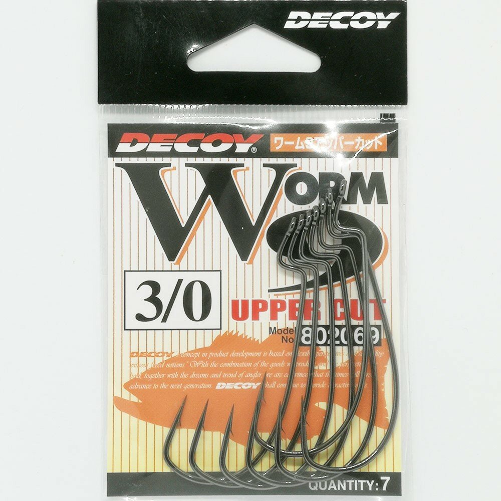 Крючок Decoy офсетный Worm 9 #3|0 (7 шт.)