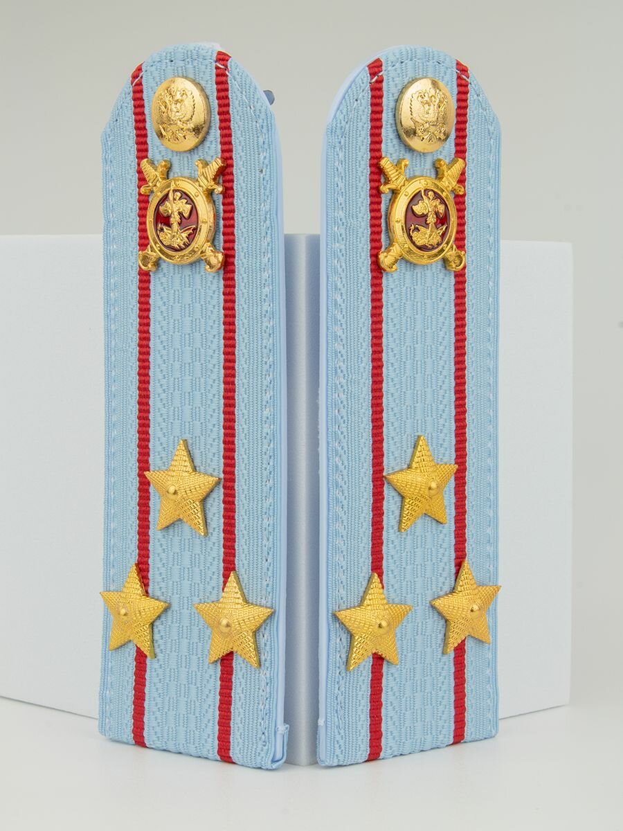 Погоны голубые пластиковые, Полковник МДВ