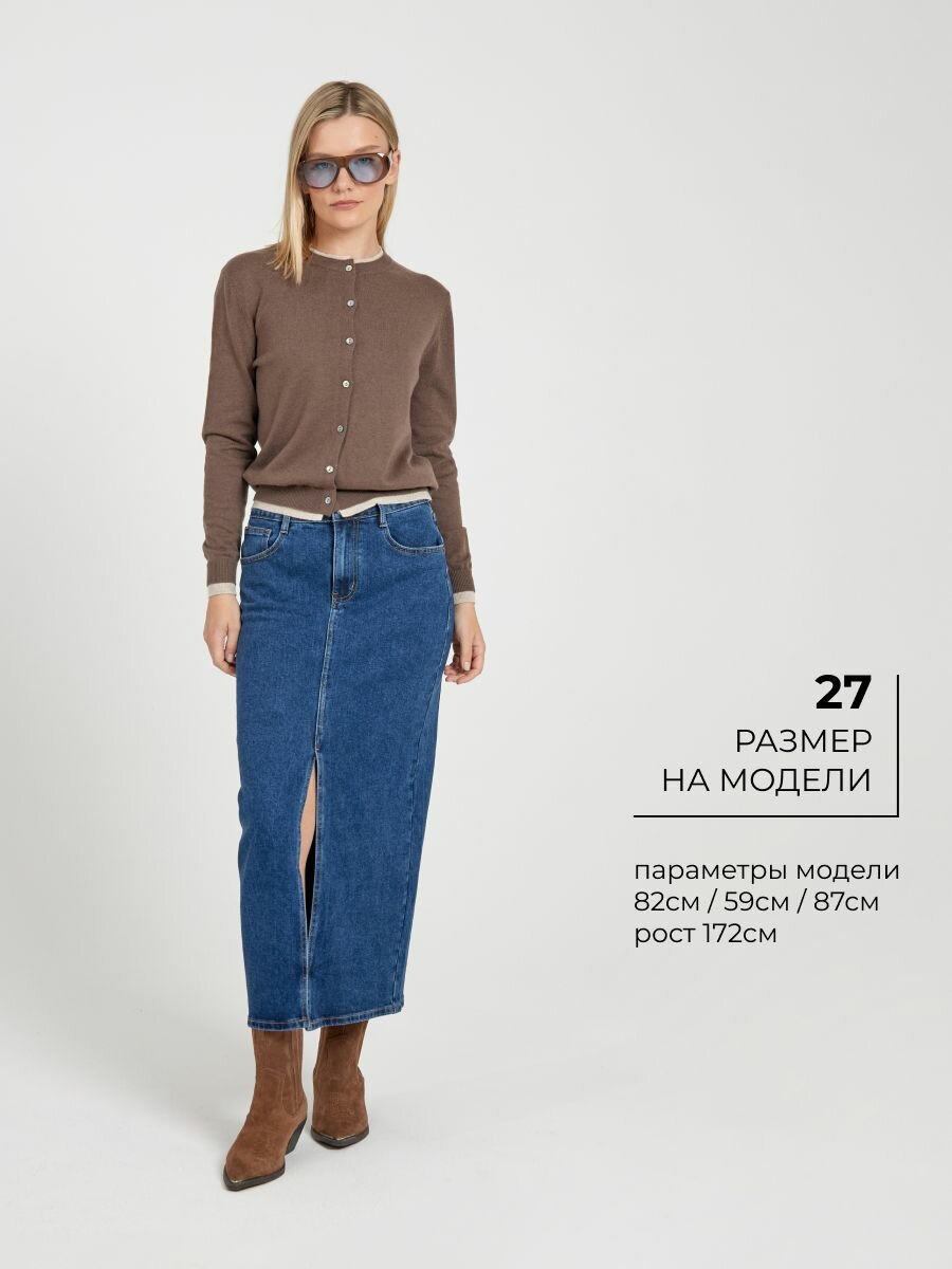 Юбка MOSSMORE, размер 29, dark blue — фото 1